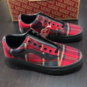 Vans | Shoes | Vans Old Skool Plaid Mix Red | Poshmark